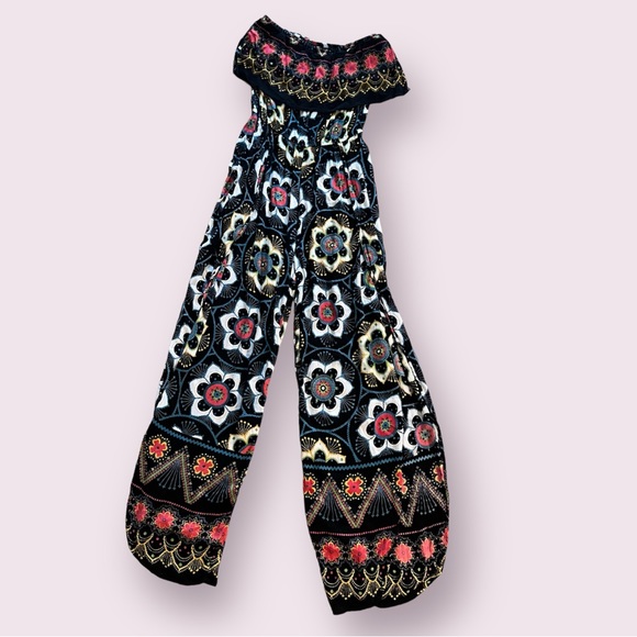 EARTHBOUND | Pants & Jumpsuits | Earthbound Trading Floral Wide Slit ...